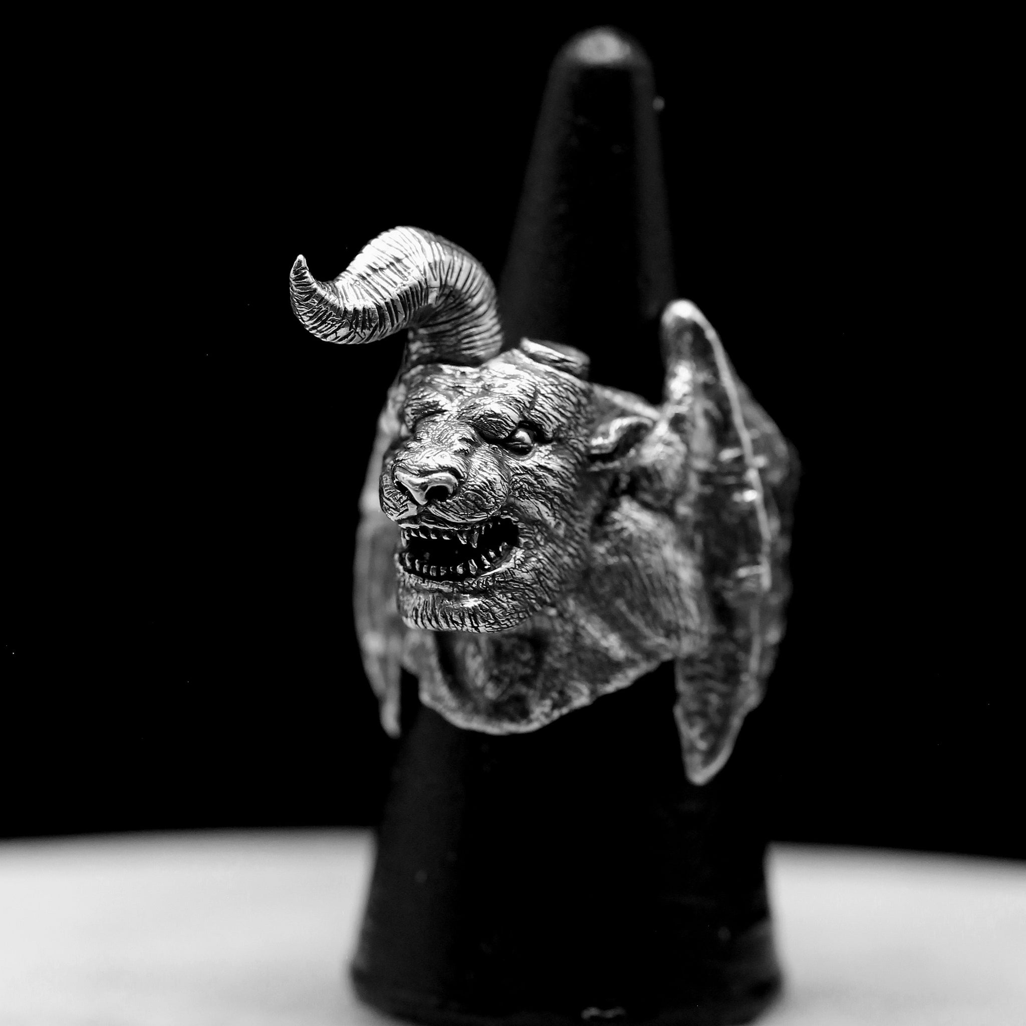 Nosferatu Zodd Ring | Berserk Immortal Beast | 925 Sterling Silver